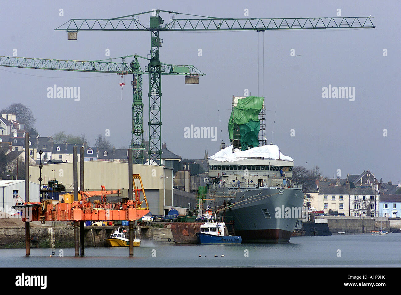 Appledore shipyard near Bideford Devon UK Stock Photo, Royalty Free ...