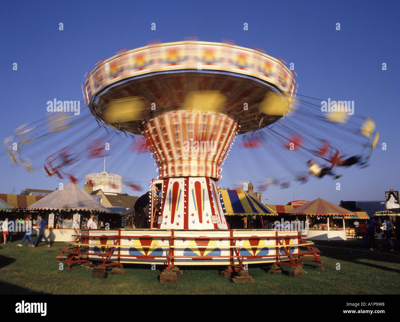 Fairground carousel merry go round fairground ride Stock Photo - Alamy