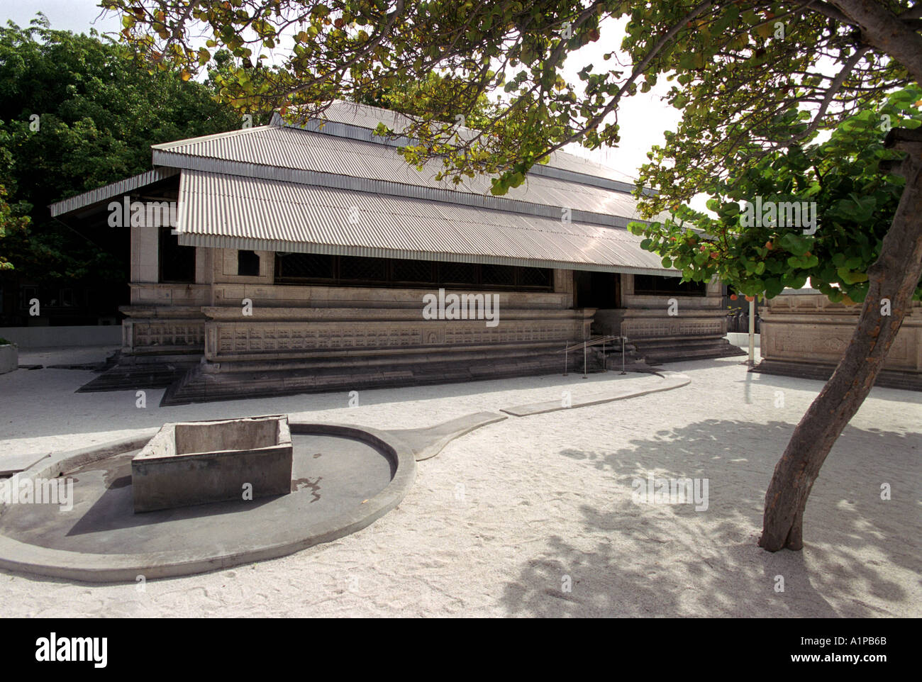 The old Friday prayer mosque in Male The Maldives Stock Photo - Alamy
