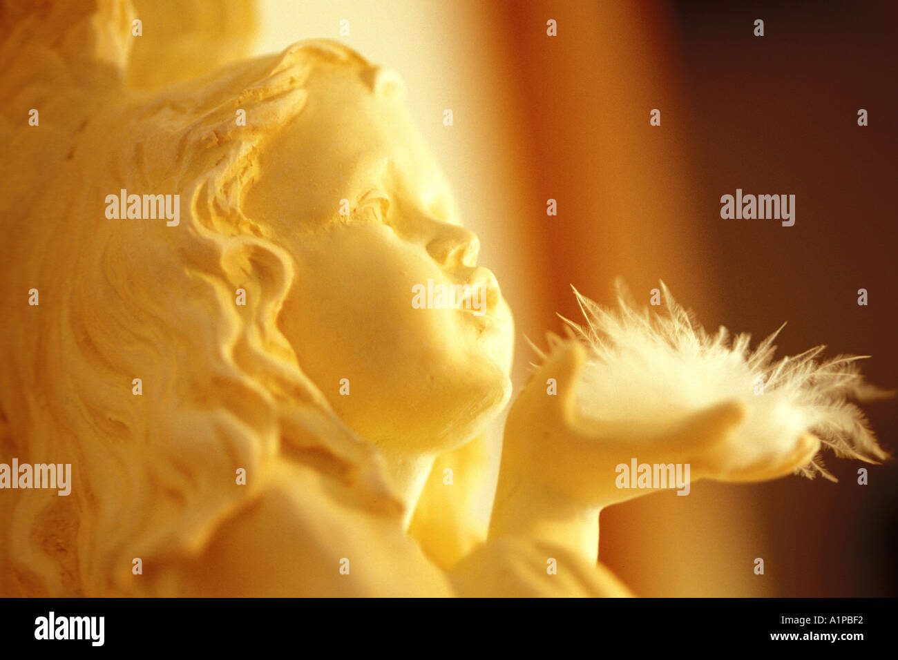 Christmas angel statue, close up Stock Photo - Alamy