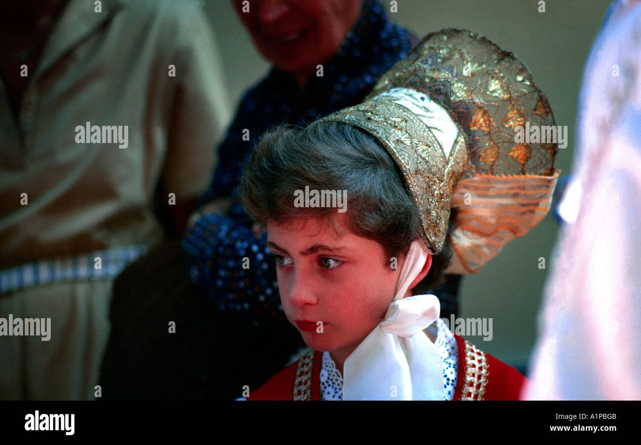 Monte Rosa Italy Child In National Dress Stock Photo - Alamy
