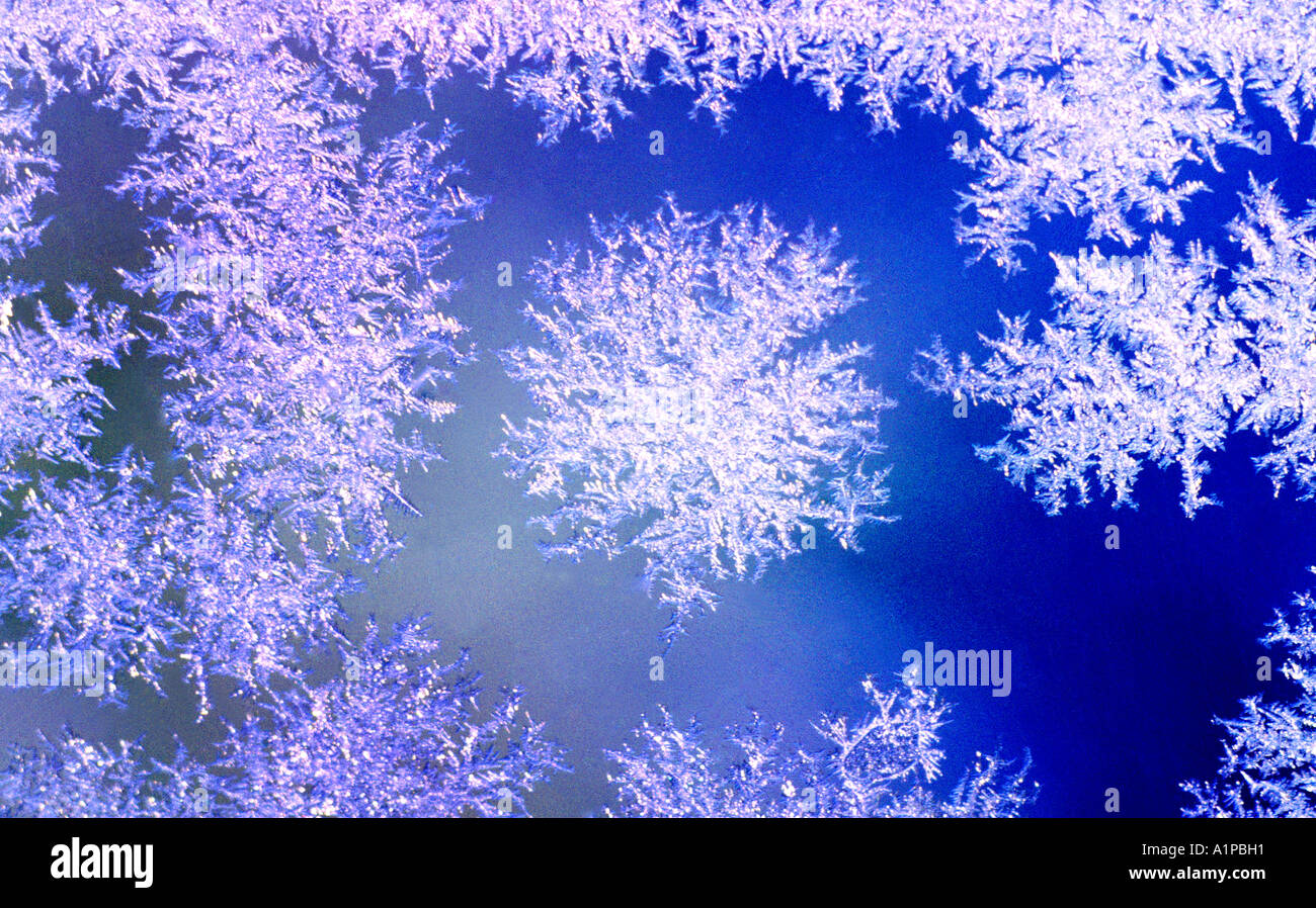 Ice Crystal Patterns Stock Photo - Alamy
