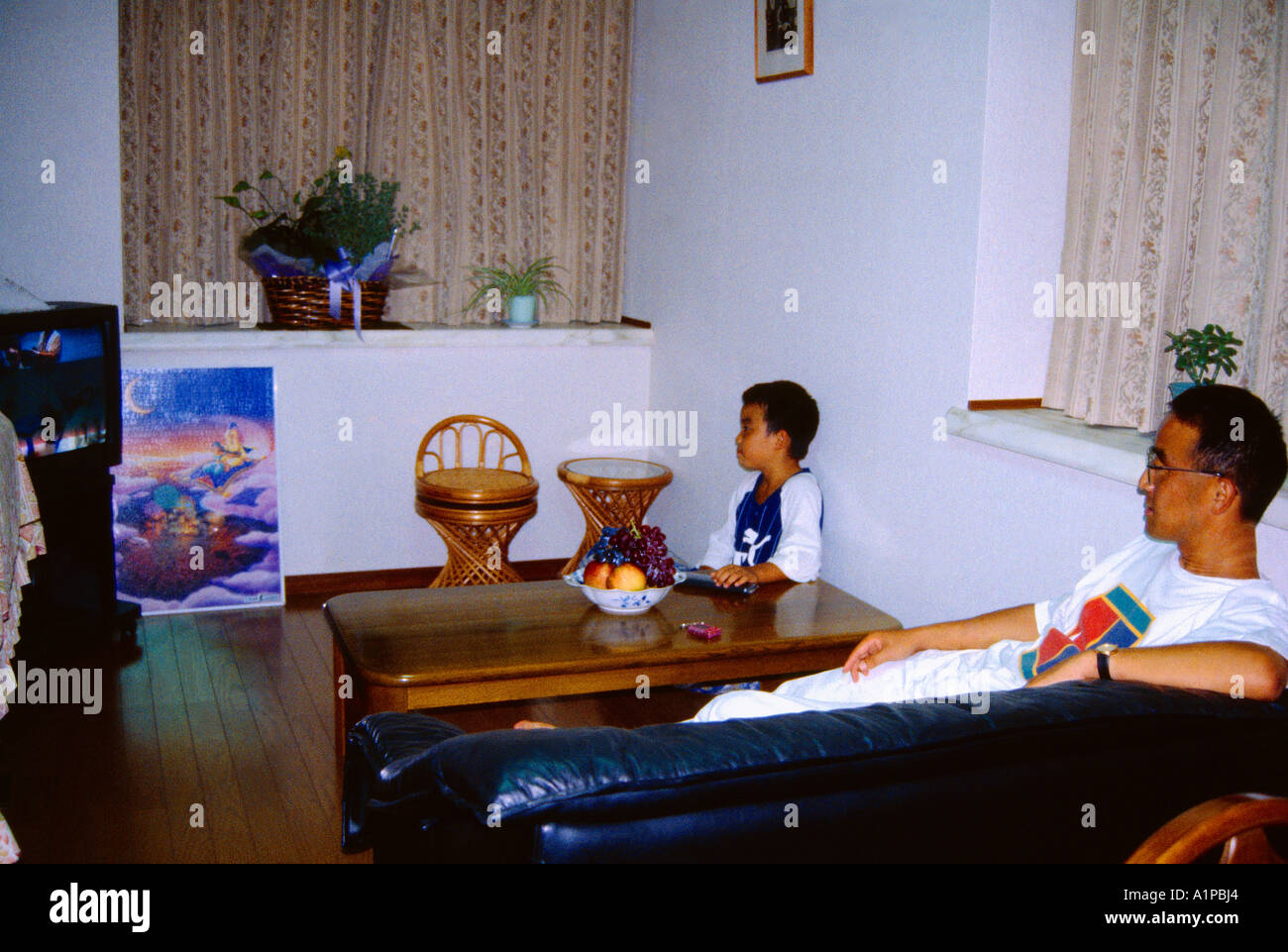 Tokyo Japan Watching Sumo Wrestling On Television Stock Photo - Alamy