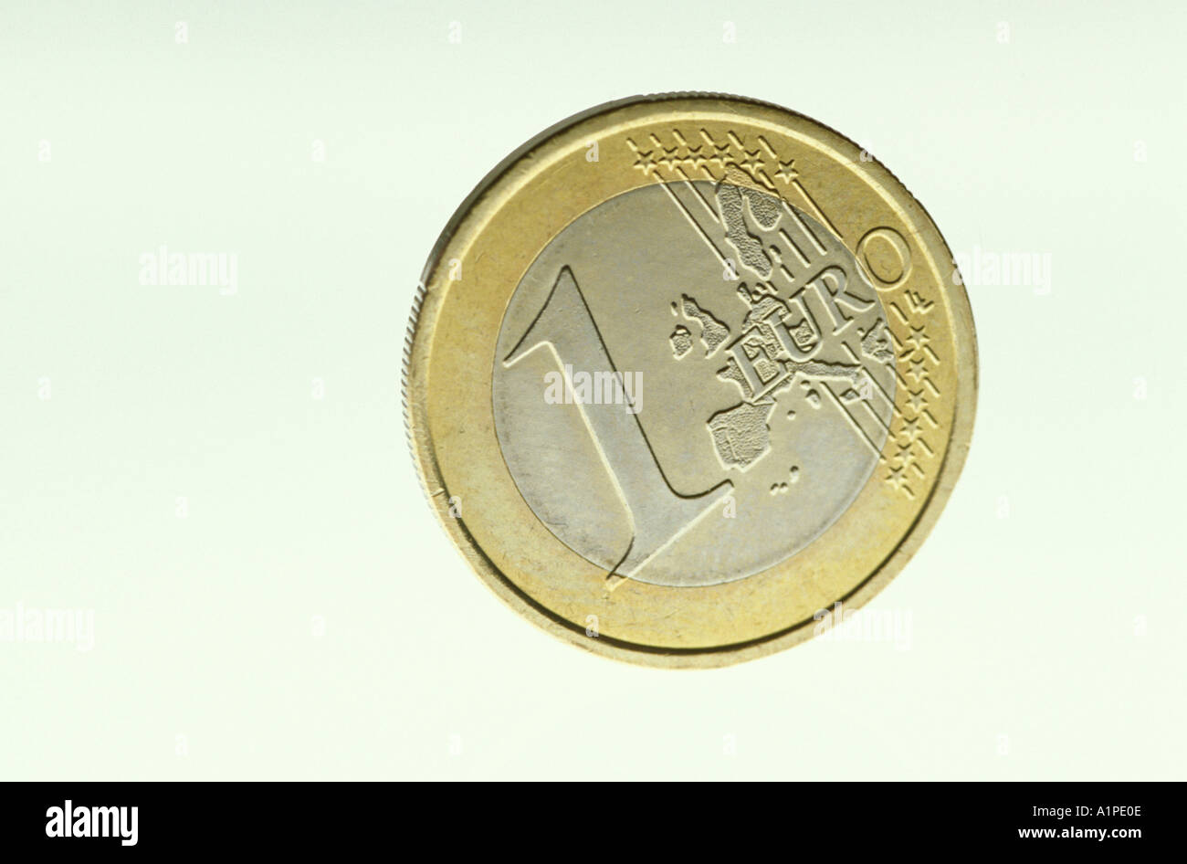 One Euro coin Stock Photo - Alamy