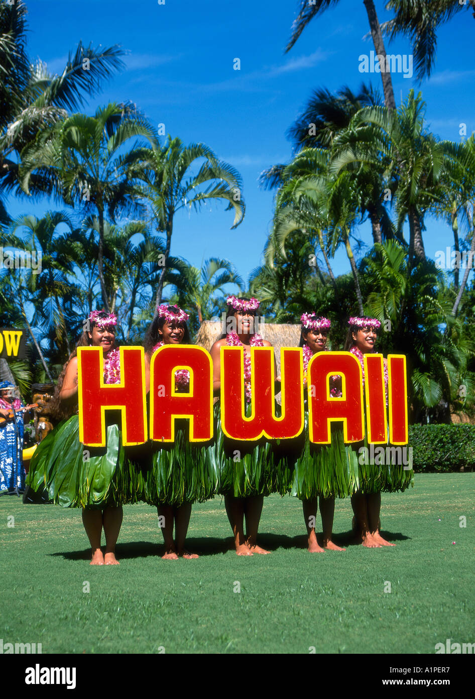 Honolulu, Kodak Hula Show, Hawaii Sign Stock Photo - Alamy