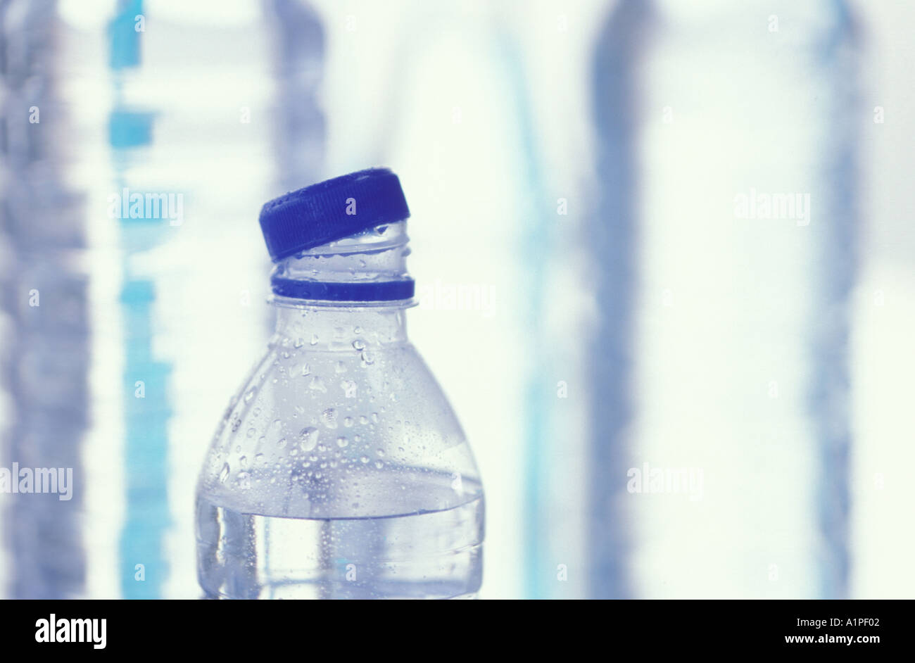 High section of open bottle of water Stock Photo - Alamy