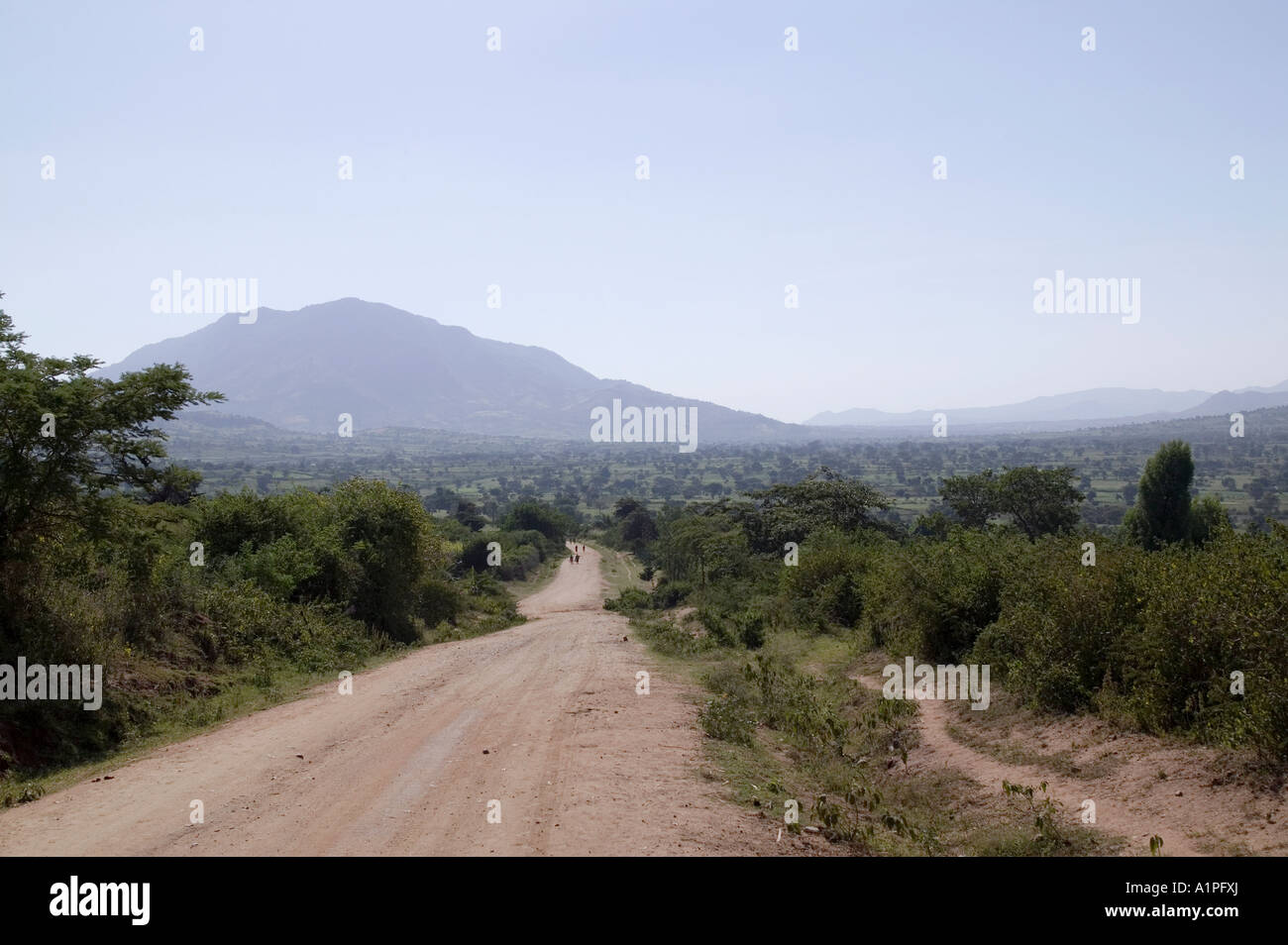 A country dirt road in southern Ethiopia Stock Photo - Alamy