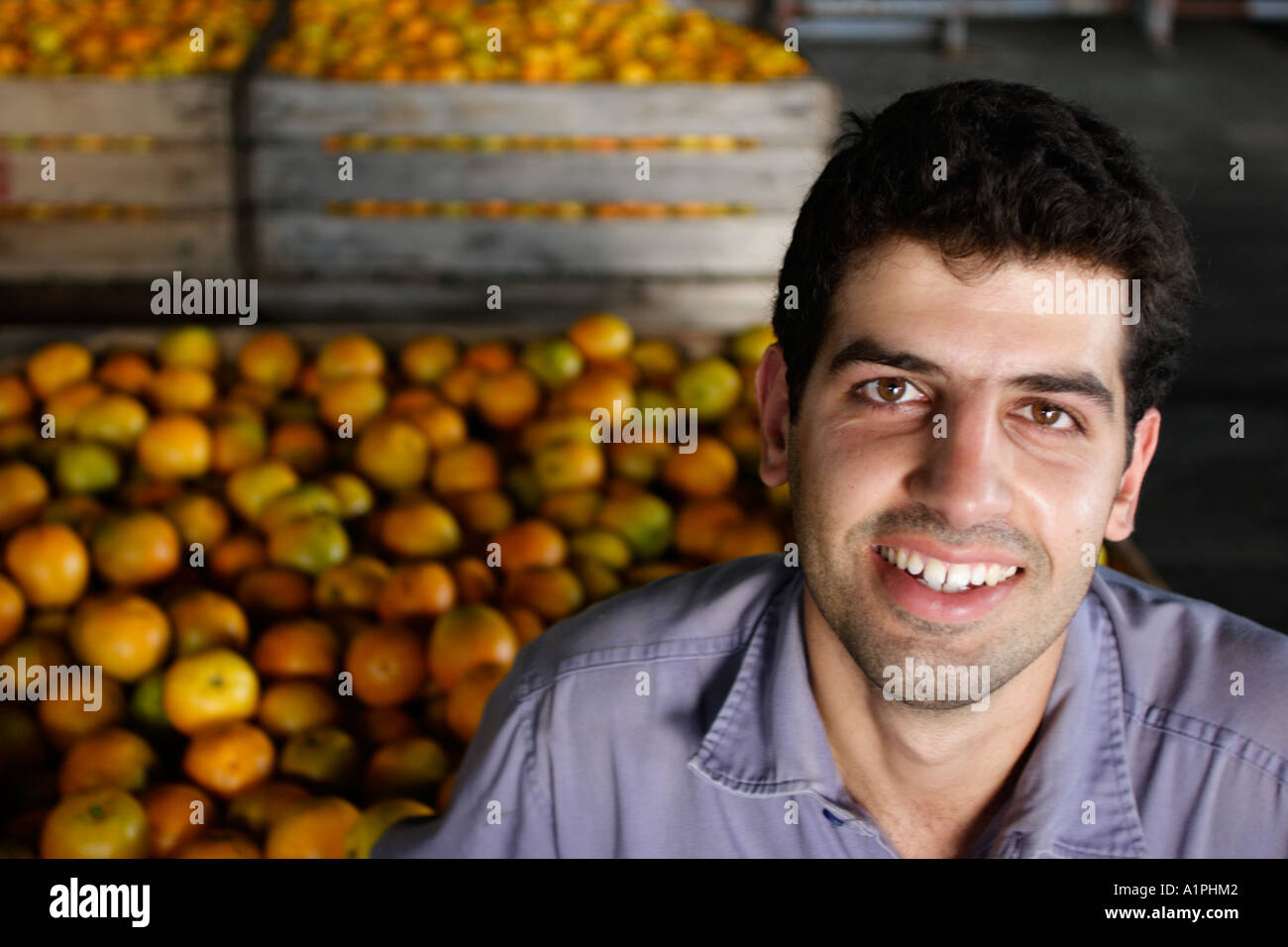 Argentina Entre Rios province Pablo works at a citrus processing plant ...