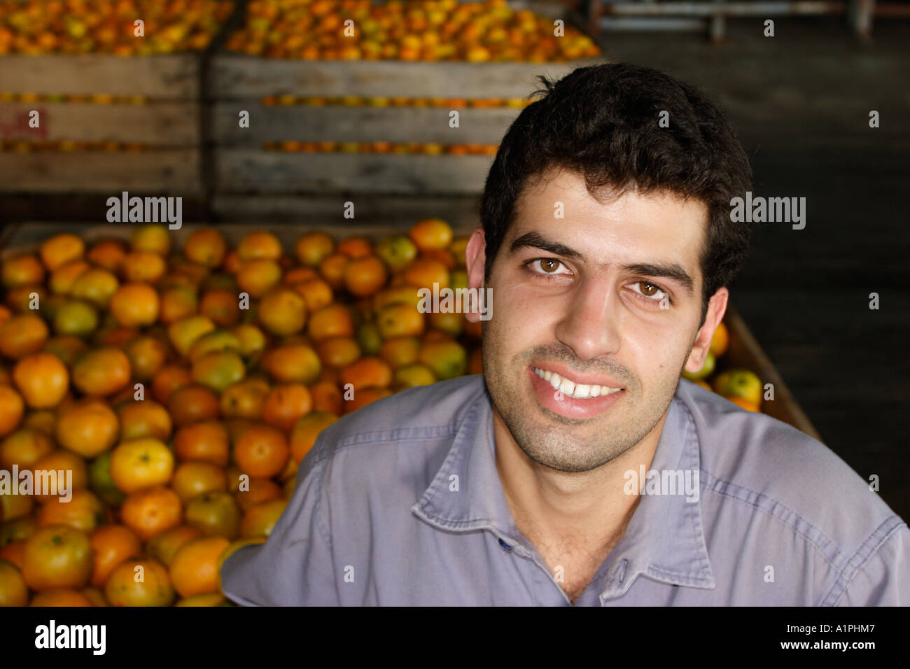 Argentina Entre Rios province Pablo works at a citrus processing plant ...