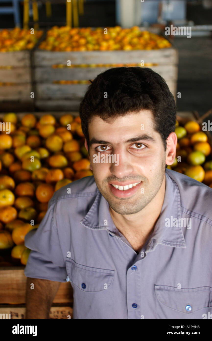 Argentina Entre Rios province Pablo works at a citrus processing plant ...