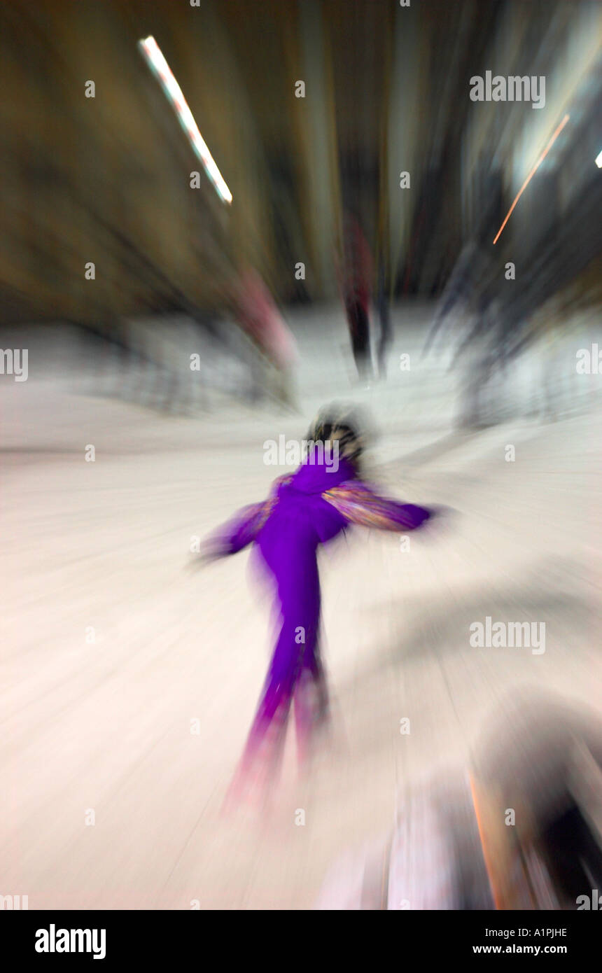 Ice skating zoom effect Stock Photo - Alamy