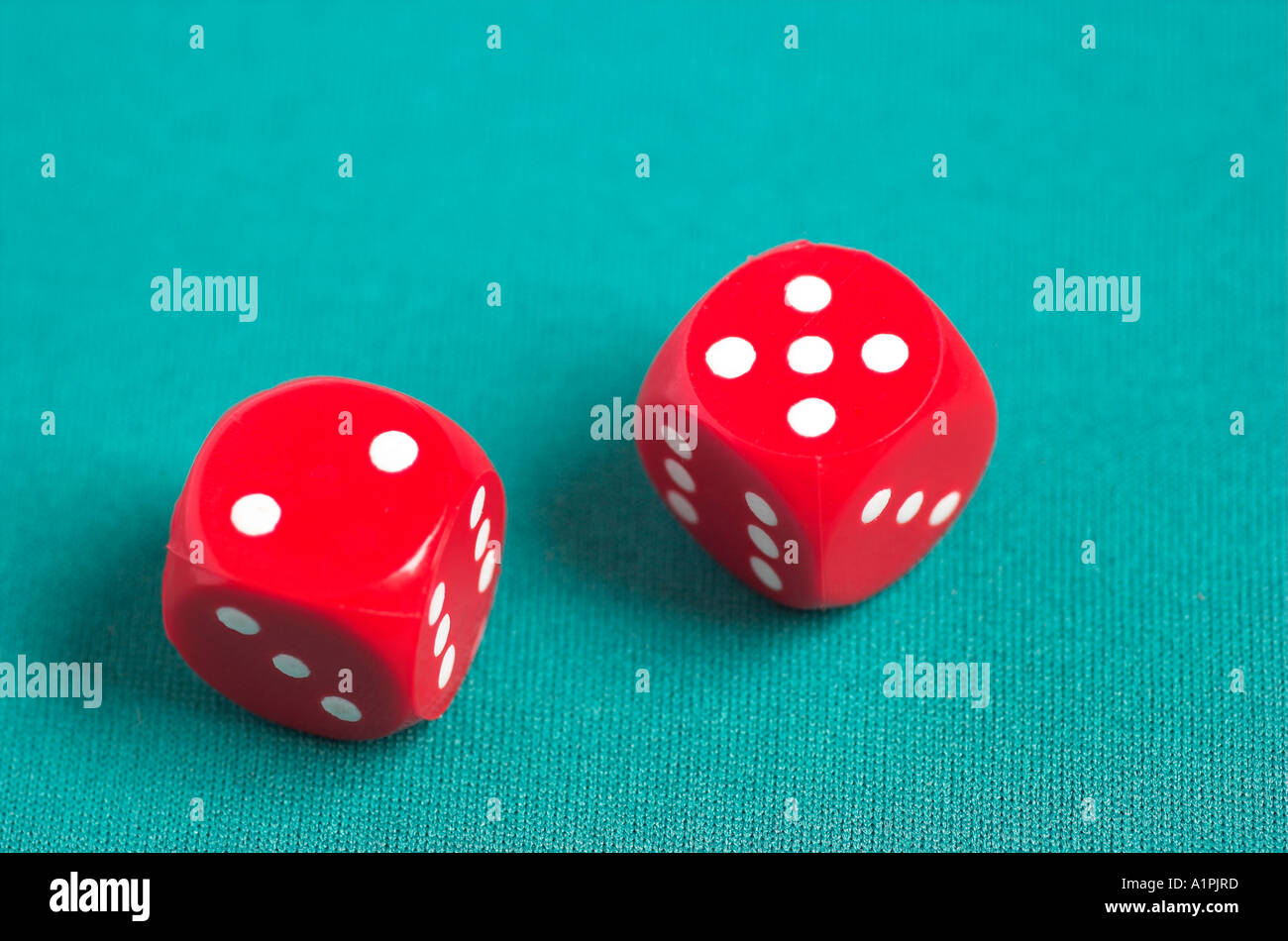 Dice showing a seven Stock Photo - Alamy