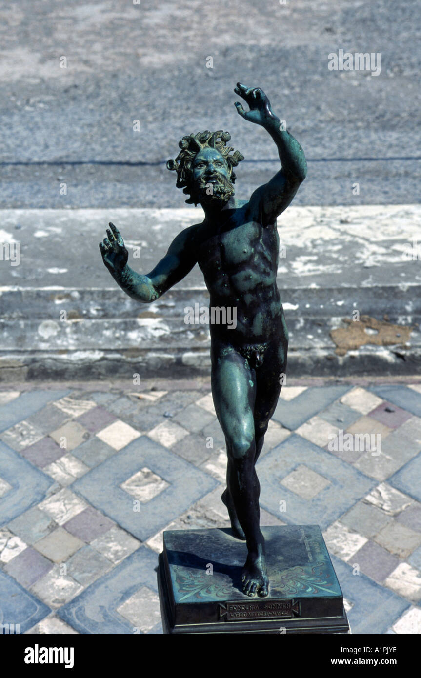 Pompeii, Dancing Faun Stock Photo - Alamy