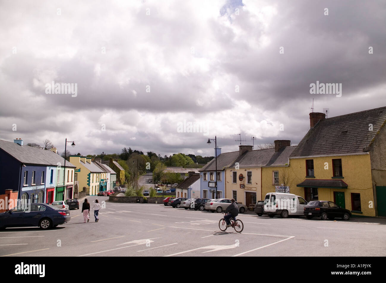 The town of Six Mile Bridge Ireland Stock Photo - Alamy