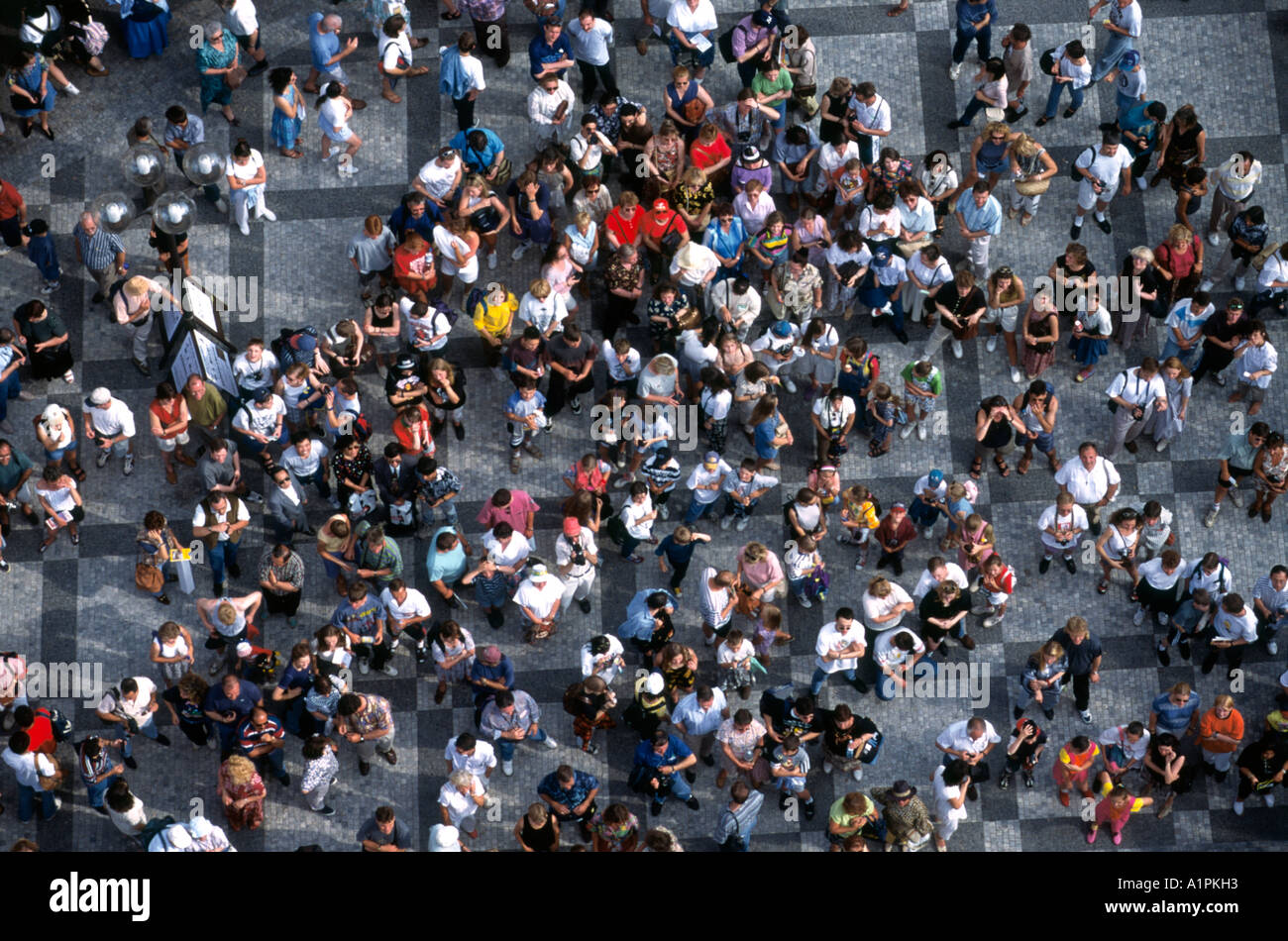 Old Town Square, Crowds Stock Photo - Alamy
