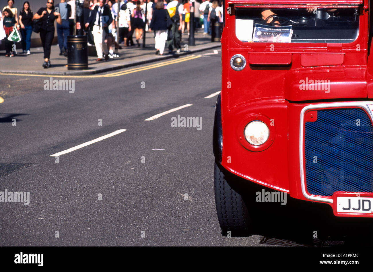 Transport, London, Red Bus Stock Photo - Alamy