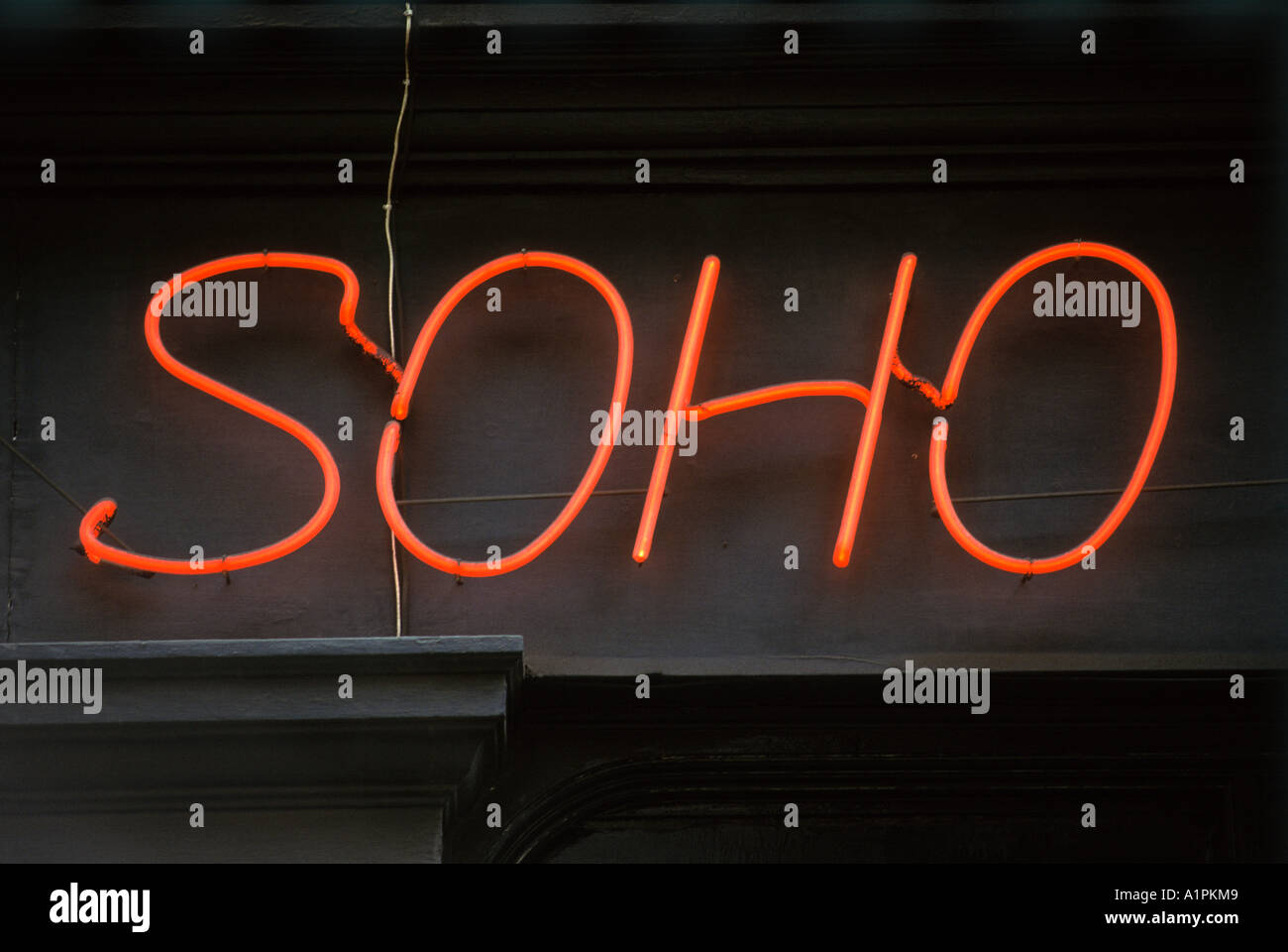 Soho Neon Sign Stock Photo - Alamy