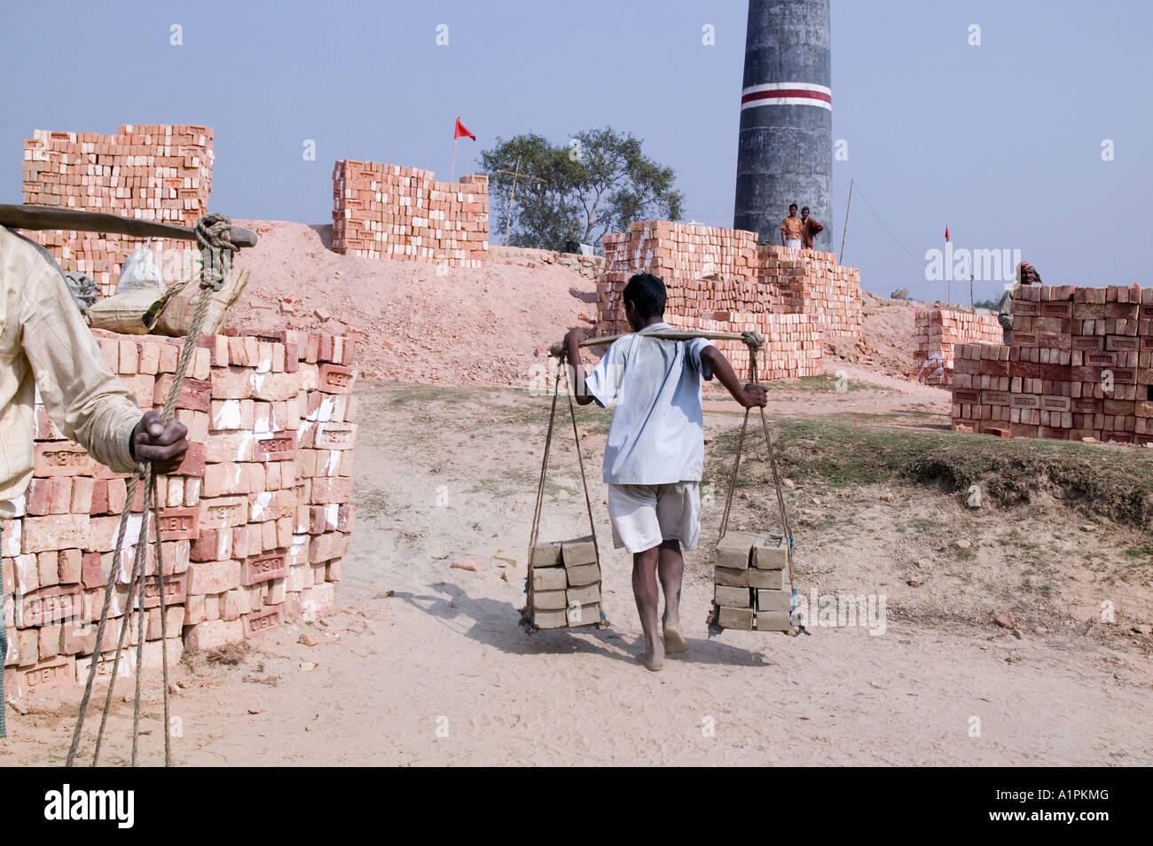 A brick making factory in northern Bangladesh Stock Photo - Alamy