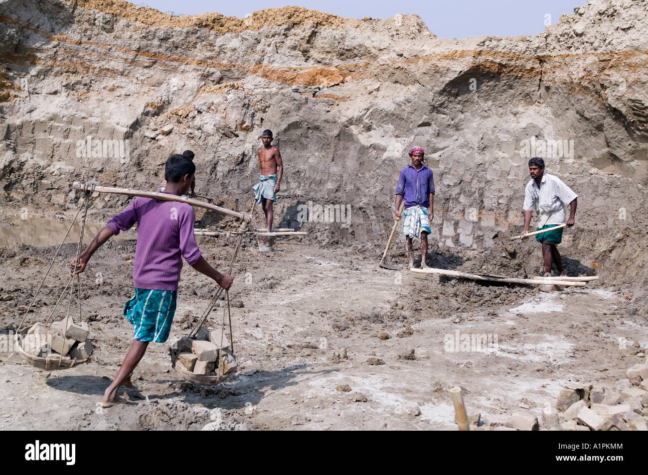A brick making factory in northern Bangladesh Stock Photo - Alamy