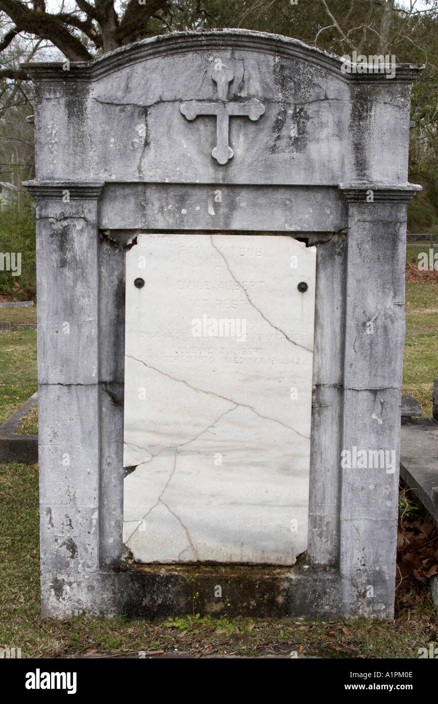 Above ground crypt in graveyard Stock Photo - Alamy