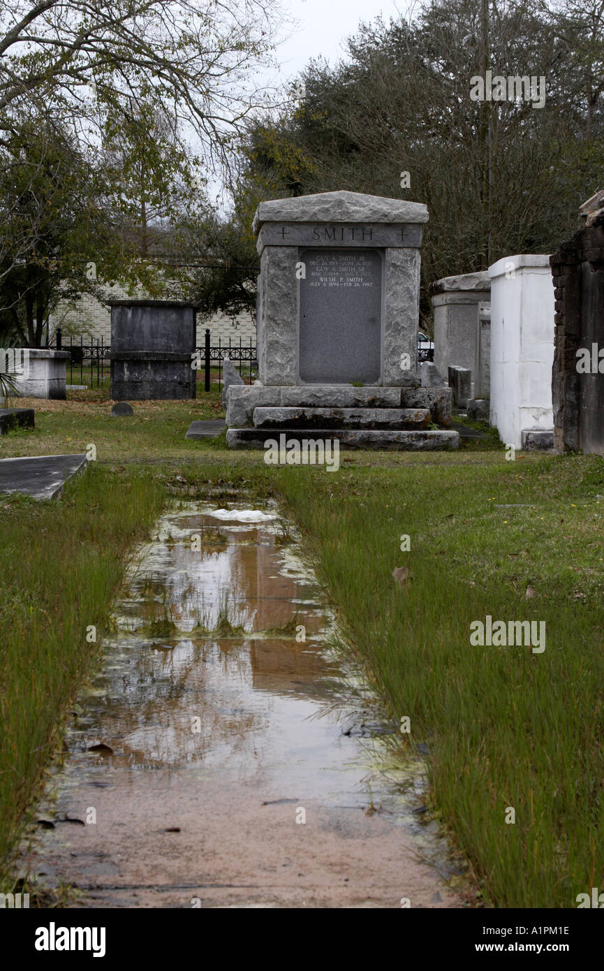 Above ground crypt in graveyard Stock Photo - Alamy