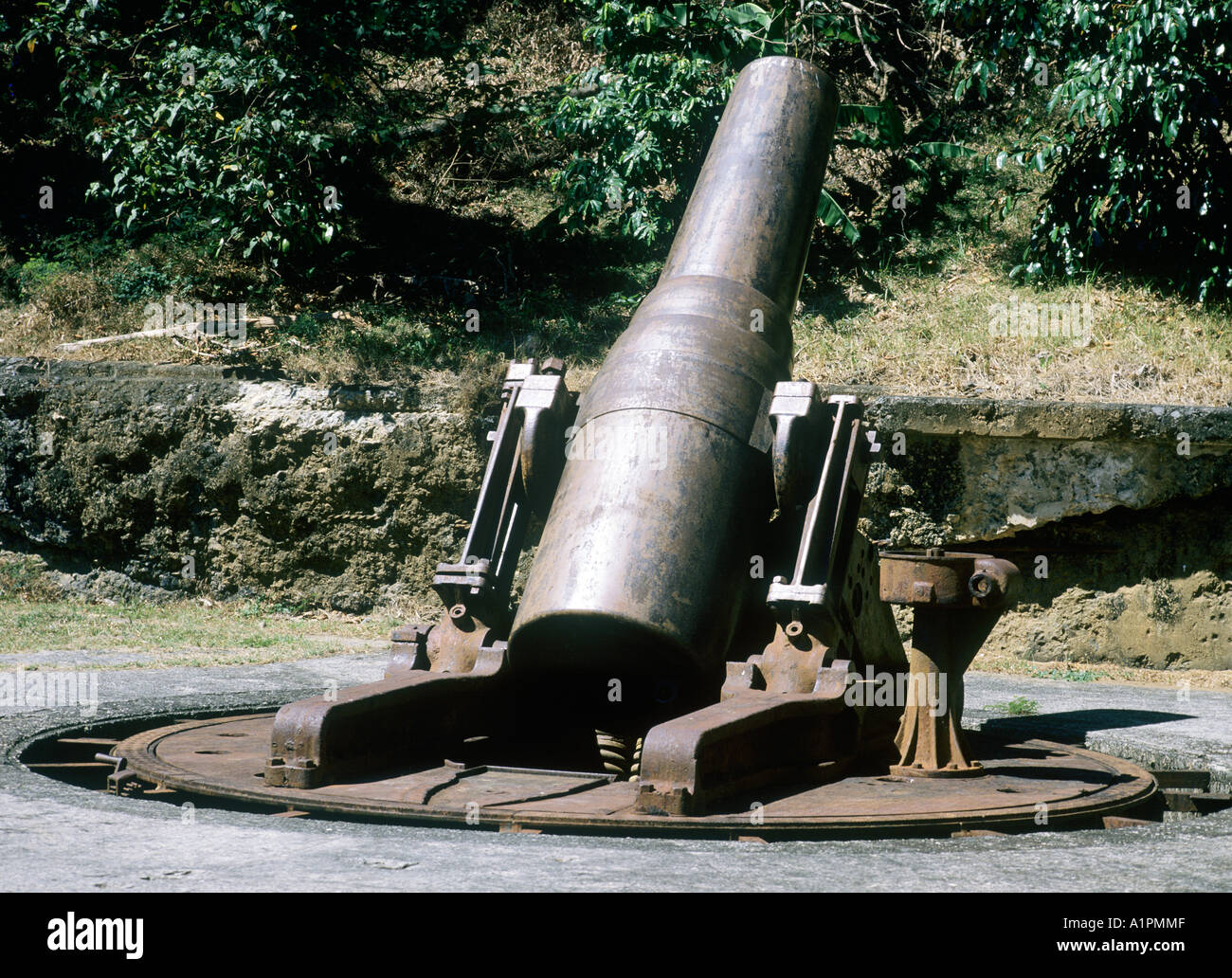 Spanish Gun, Corregidor, Philippines Stock Photo - Alamy