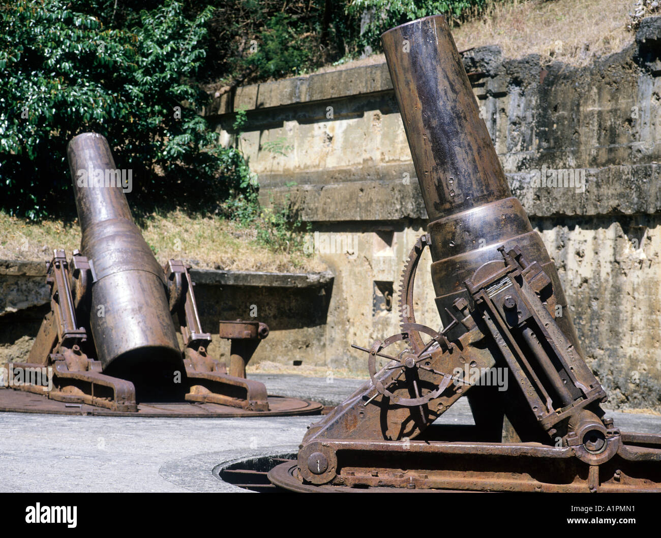 Spanish Gun, Corregidor, Philippines Stock Photo - Alamy
