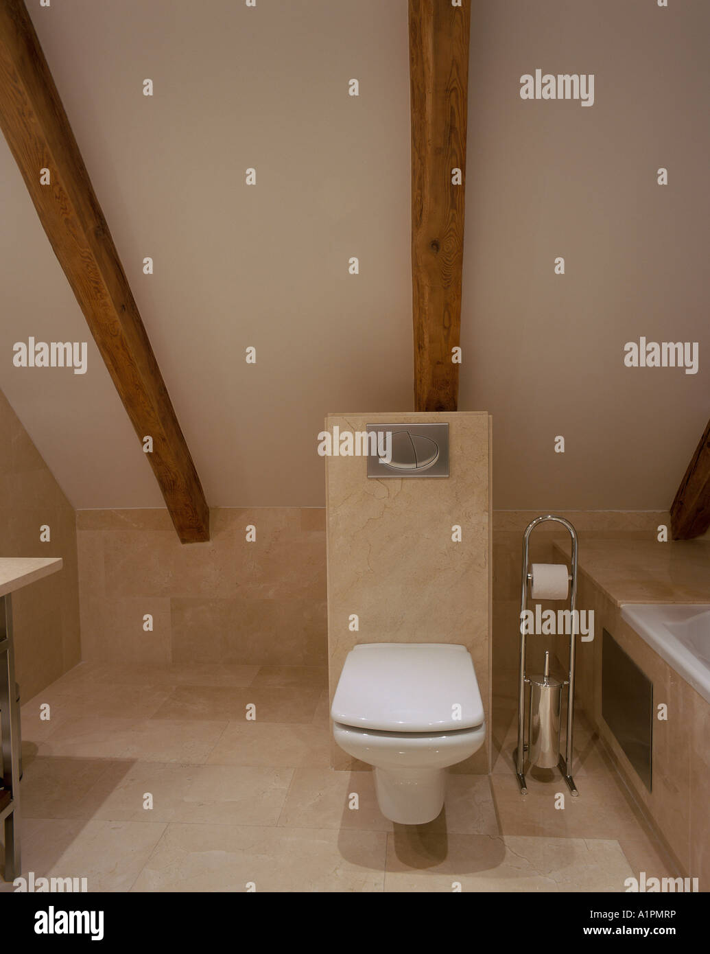 View of a clean toilet Stock Photo - Alamy