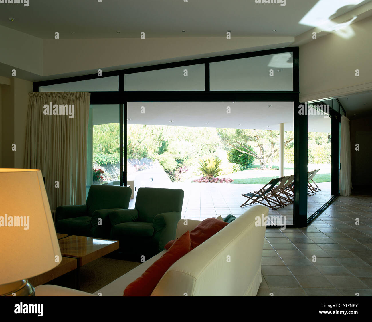 Partial view of a living room Stock Photo - Alamy
