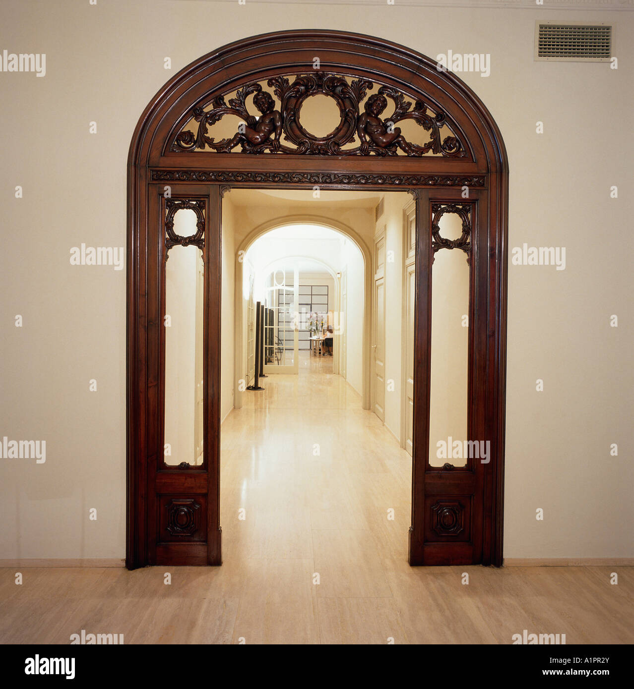 Arched hallways hi-res stock photography and images - Alamy