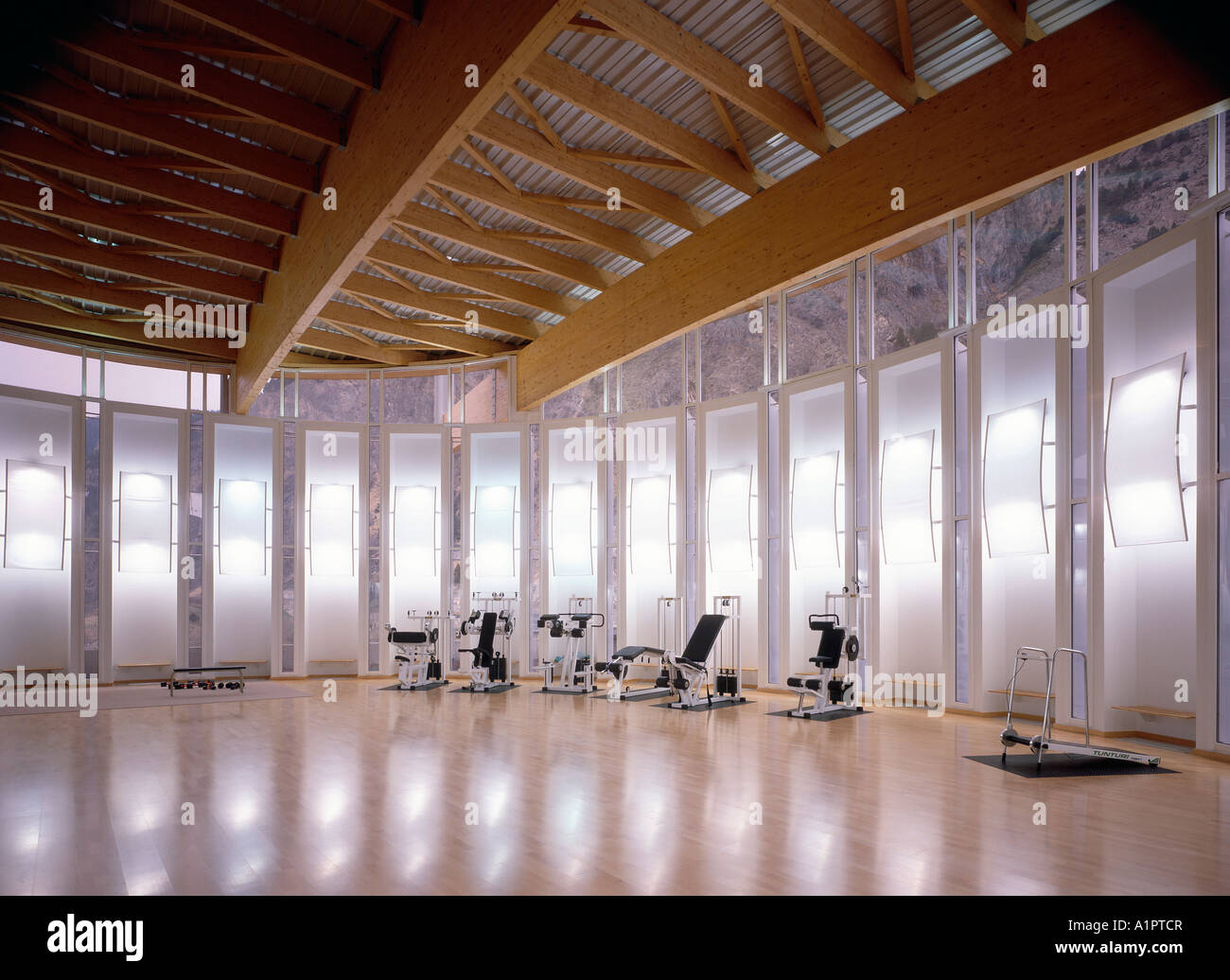 View of a large gymnasium Stock Photo - Alamy