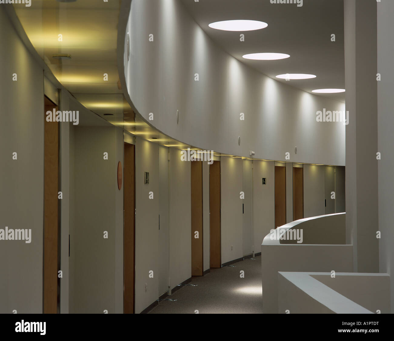 View of an illuminated passageway Stock Photo - Alamy