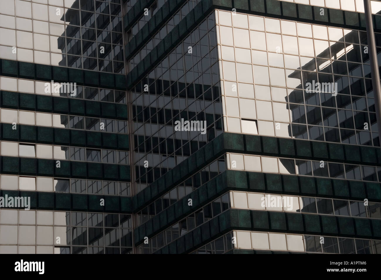 Stock photo of buildings reflecting on glass buildings shot January ...
