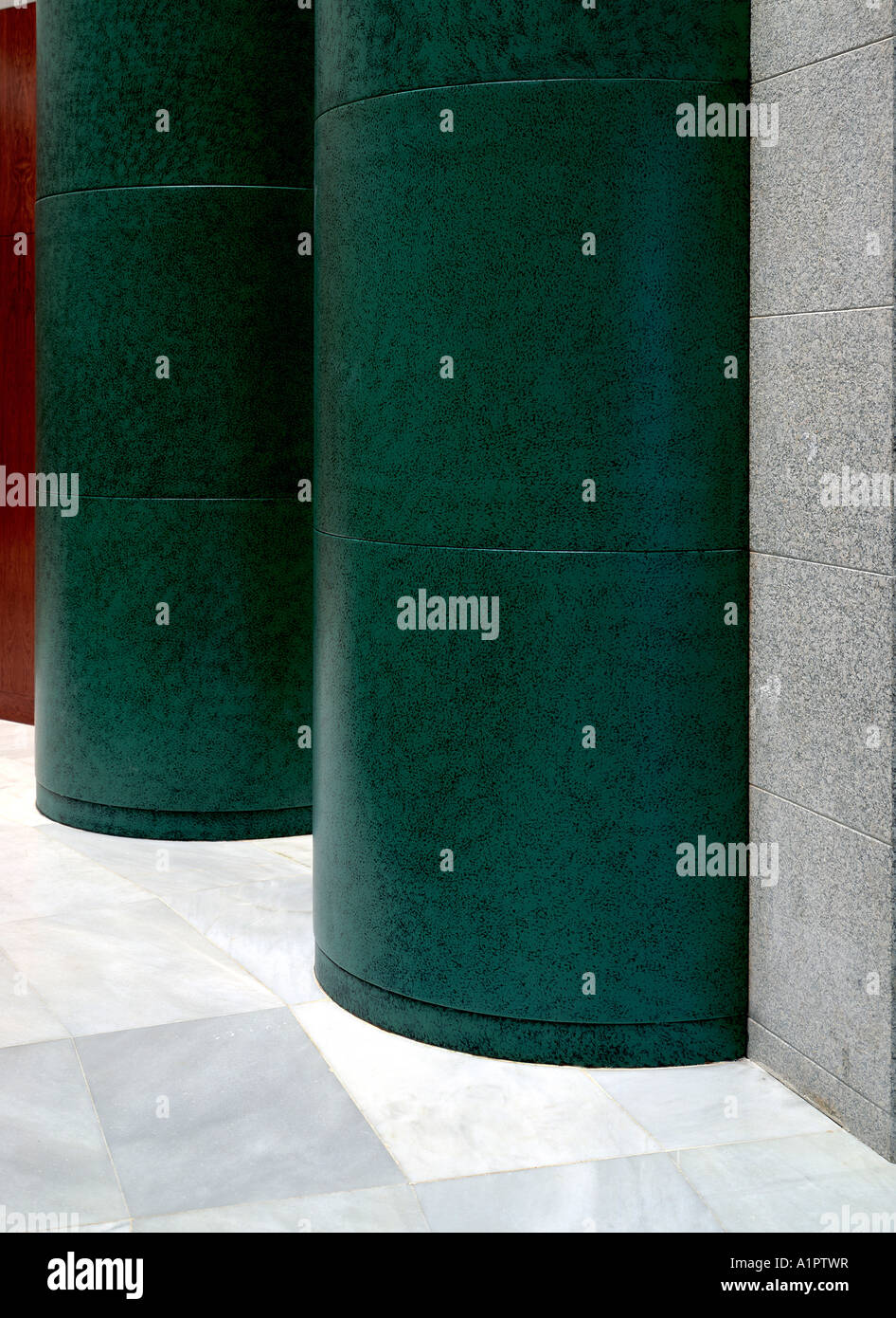 Partial view of two elevator shafts Stock Photo - Alamy