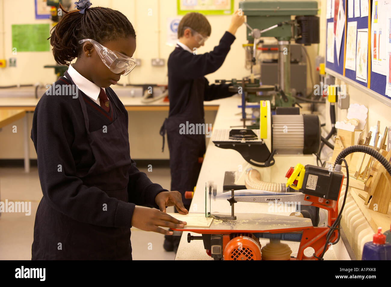 Engineering students in classroom, England, UK. Picture taken in the UK ...