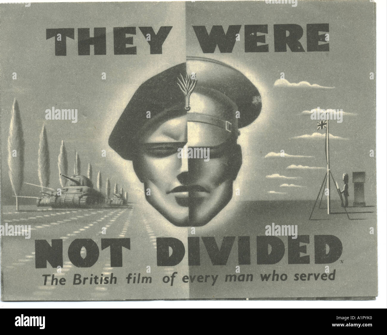 Cinema advertisement for They Were Not Divided 1950 Stock Photo - Alamy