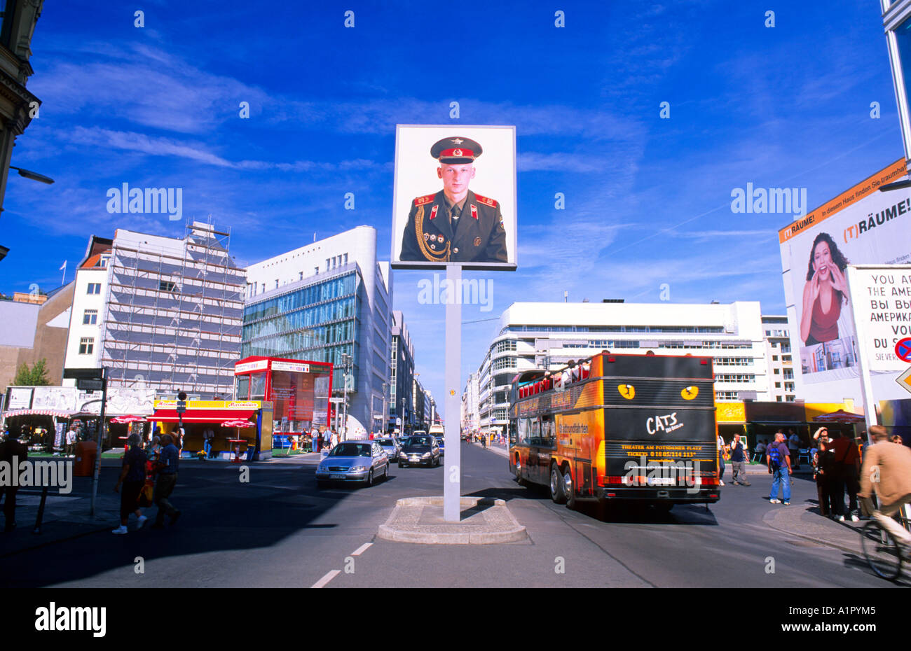 Historic image of checkpoint charlie hi-res stock photography and ...
