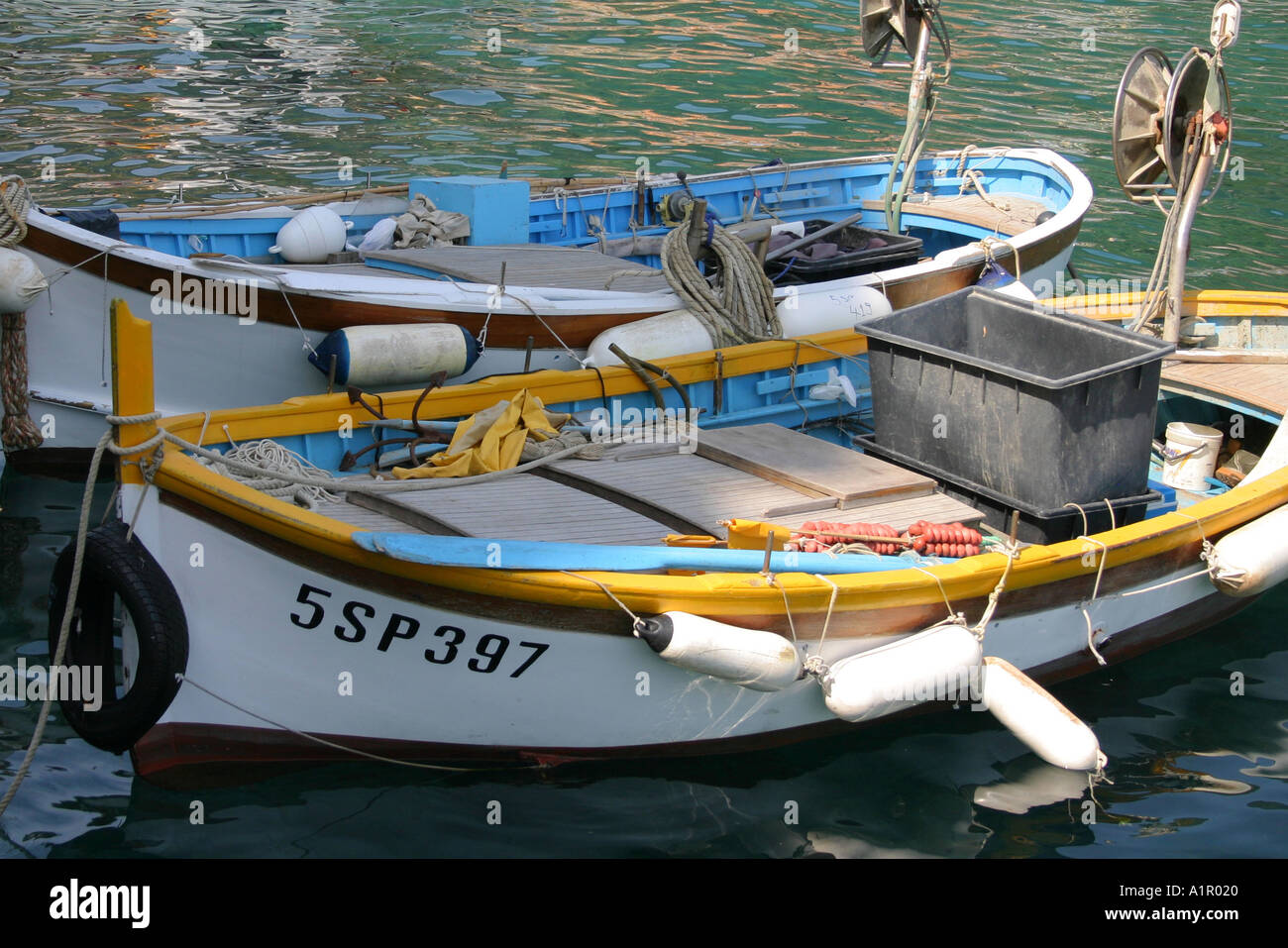 Italian Fising Boat Stock Photo - Alamy