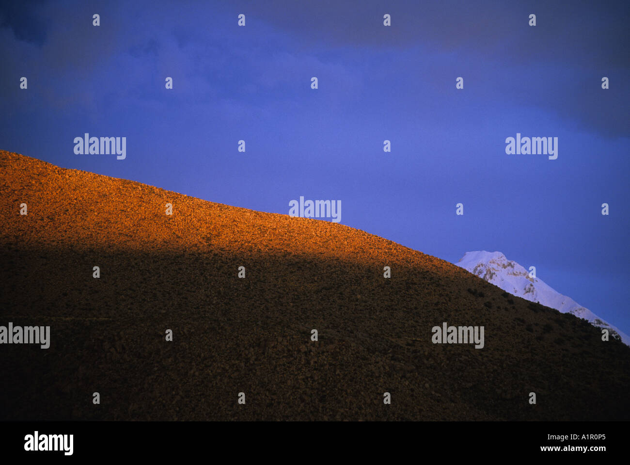 Sunset in the Andes, Chile Stock Photo - Alamy