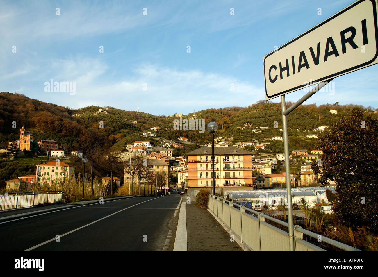 The city sign of Chiavari Stock Photo - Alamy