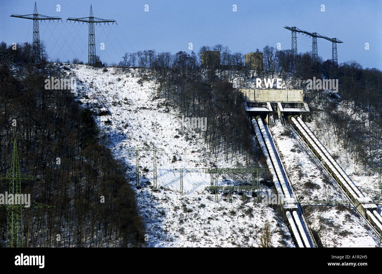 RWE pumped-storage hydroelectric (Kopechenwerk) power station, Herdecke ...