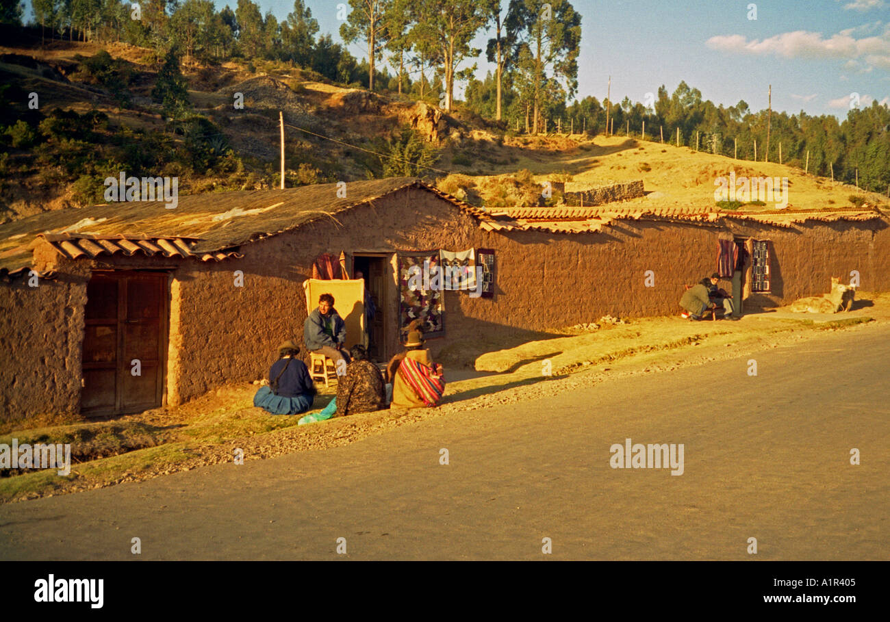 Panoramic view mount rural traditional indigenous people woman man ...