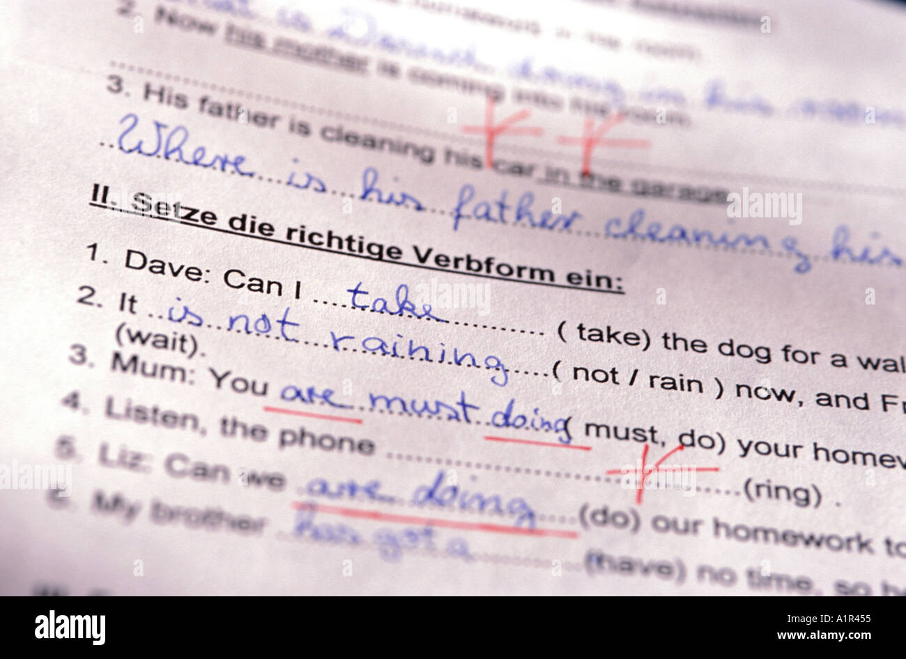 Exam paper full marks hi-res stock photography and images - Alamy