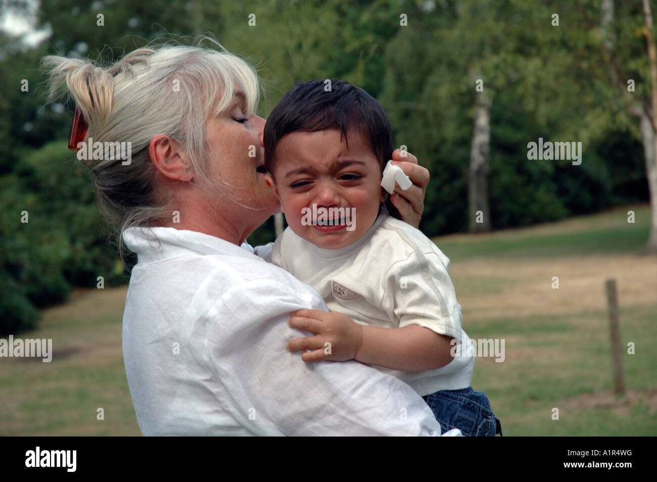 Grandmother grandson unhappy hi-res stock photography and images - Alamy