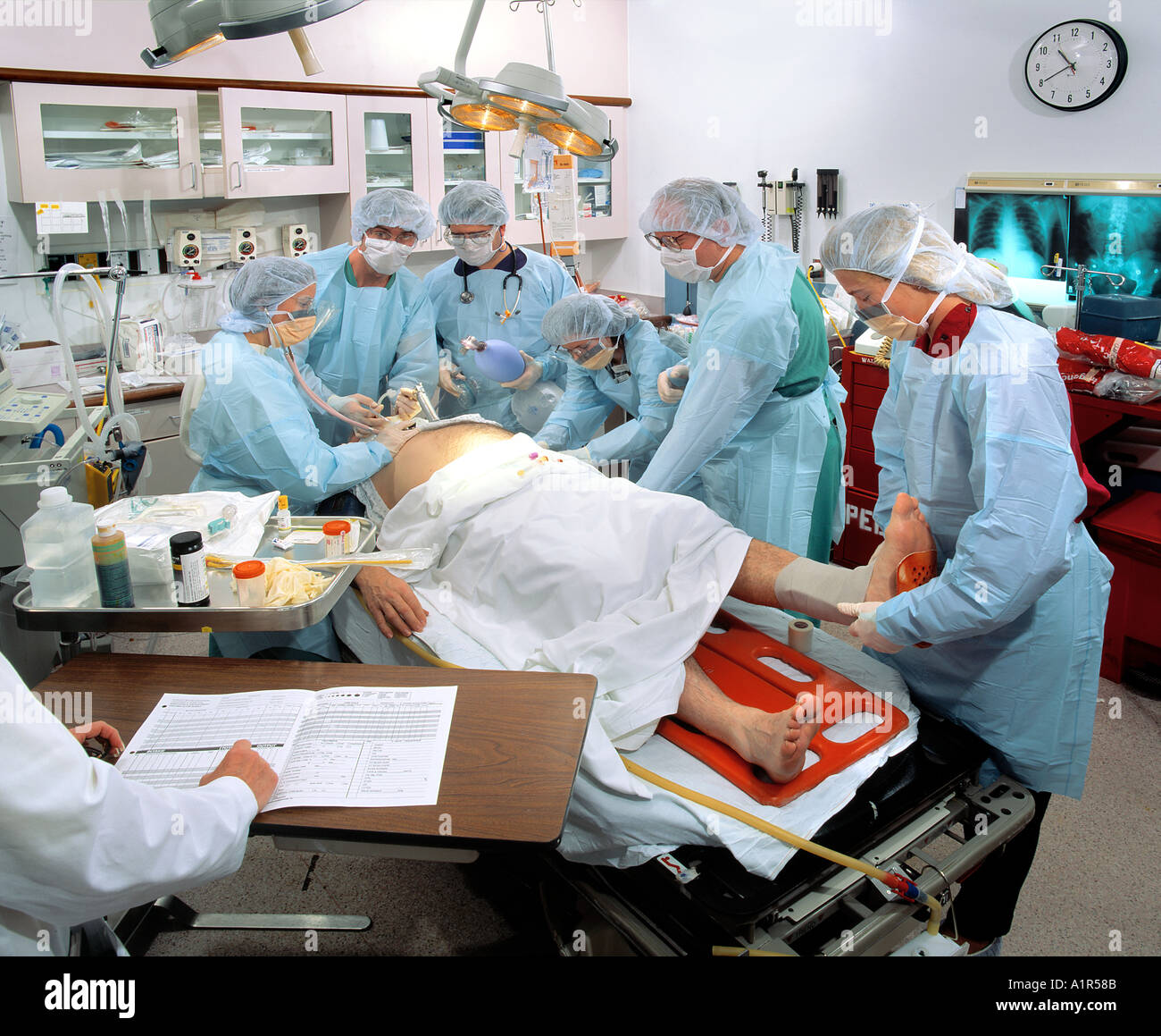 Emergency Room at Hospital Stock Photo - Alamy