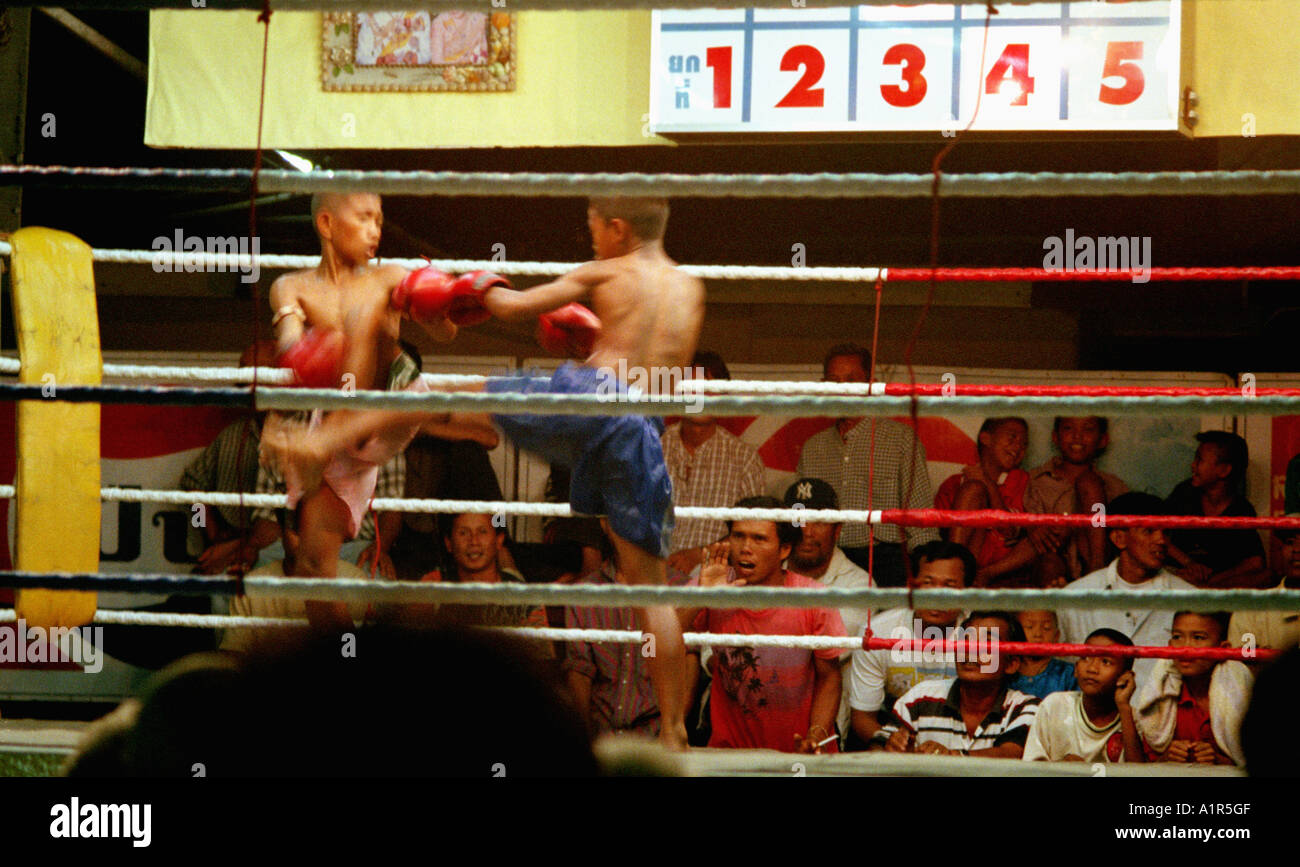 Thai boxing match, Thailand Stock Photo - Alamy