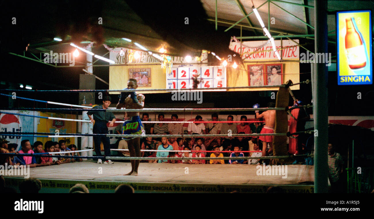 Thai boxing match, Thailand Stock Photo - Alamy