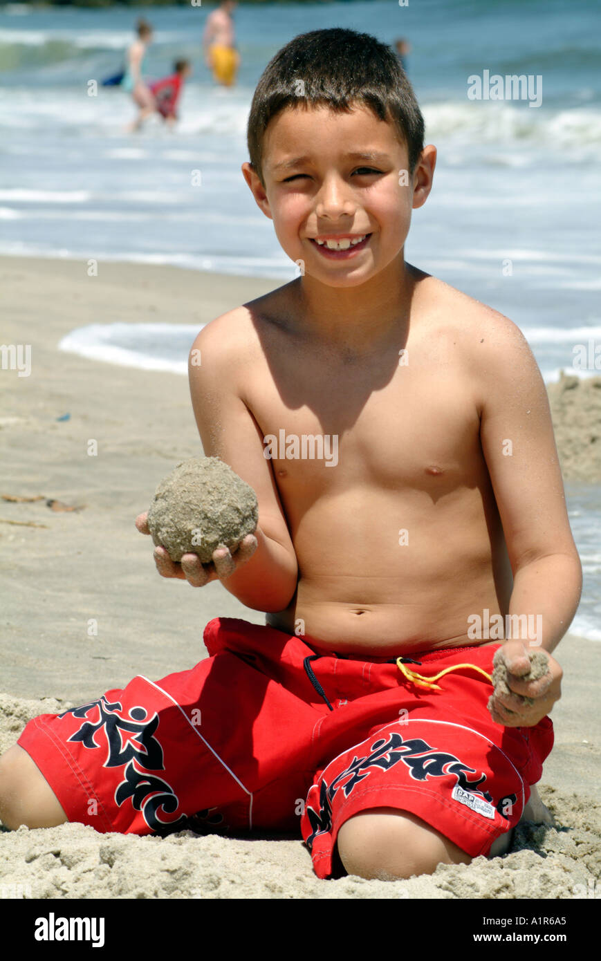 Sand Ball Fight Stock Photo - Alamy