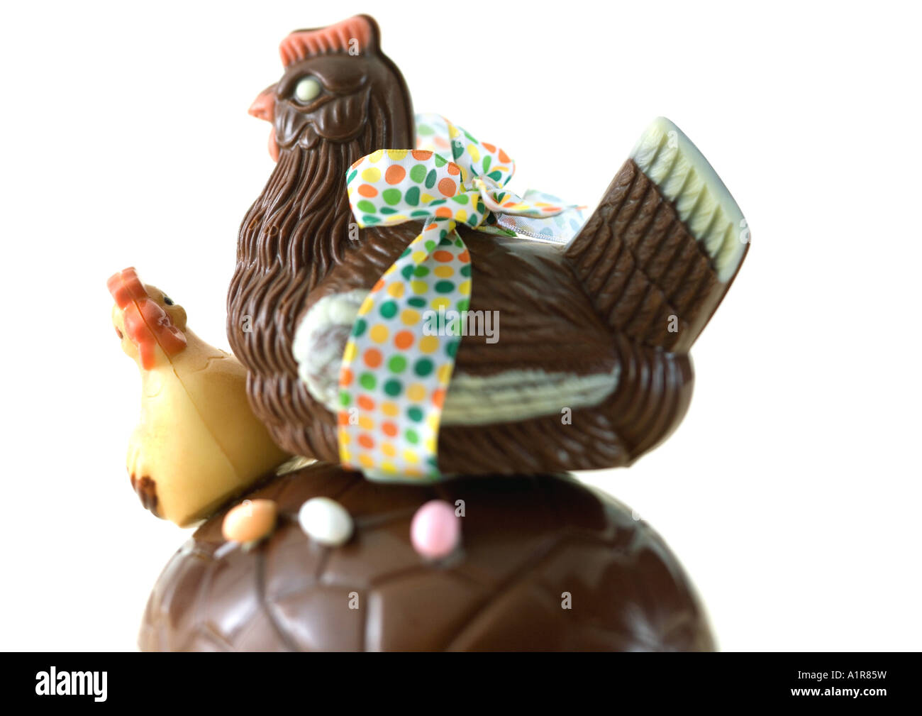 Chocolate easter egg chickens eggs hi-res stock photography and images ...
