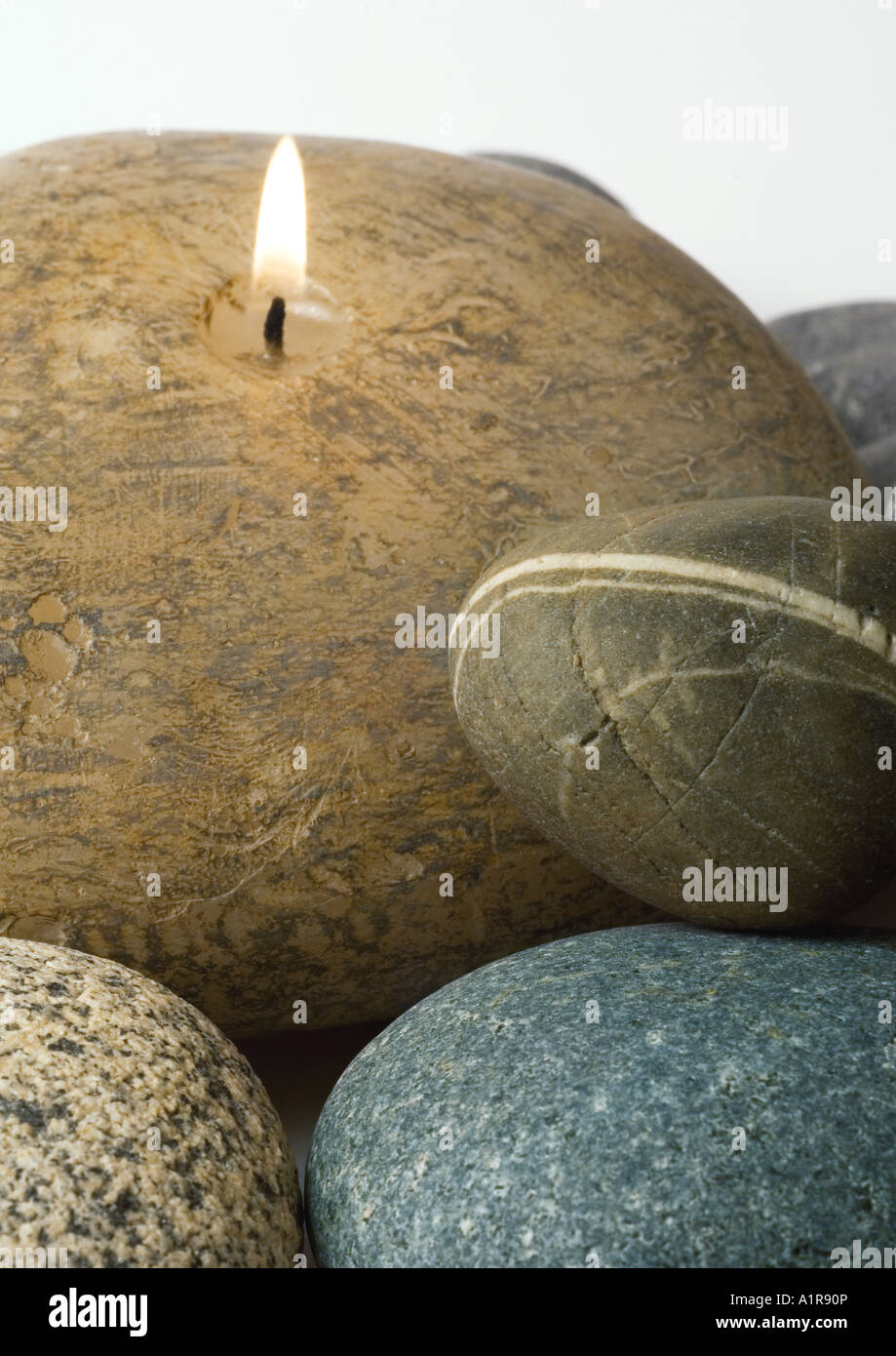 Candle resembling stone hi-res stock photography and images - Alamy